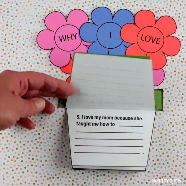 10 Reasons I Love My Mom / Mum - Mother's Day Craft for Kids – Non-Toy ...