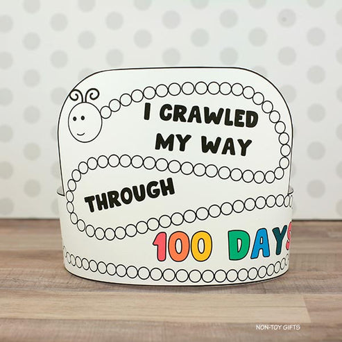 100 Days Of School Paper Hats – Non-Toy Gifts
