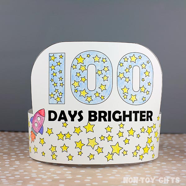 100 Days Of School Paper Hats – Non-Toy Gifts