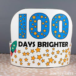 100 Days Of School Paper Hats – Non-Toy Gifts