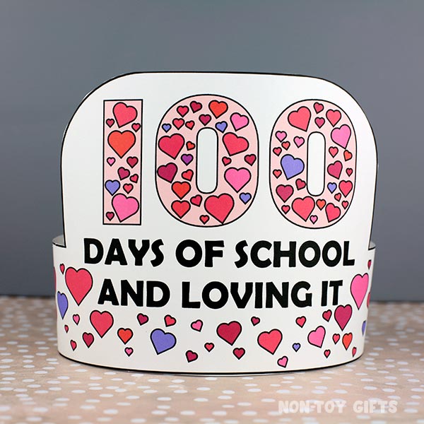 100 Days Of School Paper Hats – Non-Toy Gifts