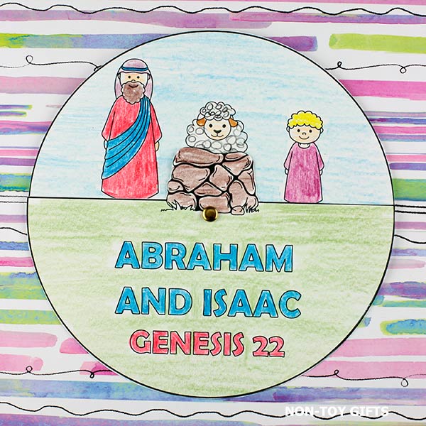Abraham and Isaac Bible Story - Sunday School Craft - Coloring Activit ...
