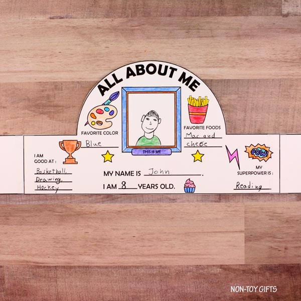 All About Me Headband – Non-Toy Gifts