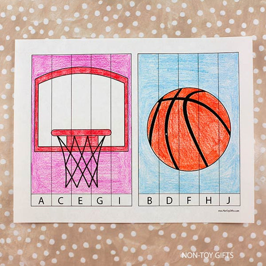Basketball Agamograph Craft – Printable Sports Art Activity for Kids ...