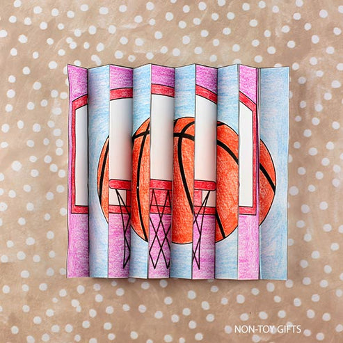 Basketball Agamograph Craft – Printable Sports Art Activity for Kids ...