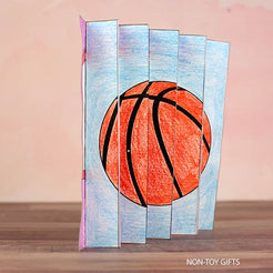 Basketball Agamograph Craft – Printable Sports Art Activity for Kids ...