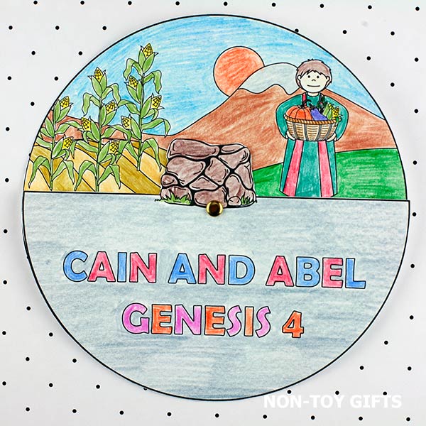 Cain and Abel Spinner Craft Printable | Bible Story Activity for Kids ...