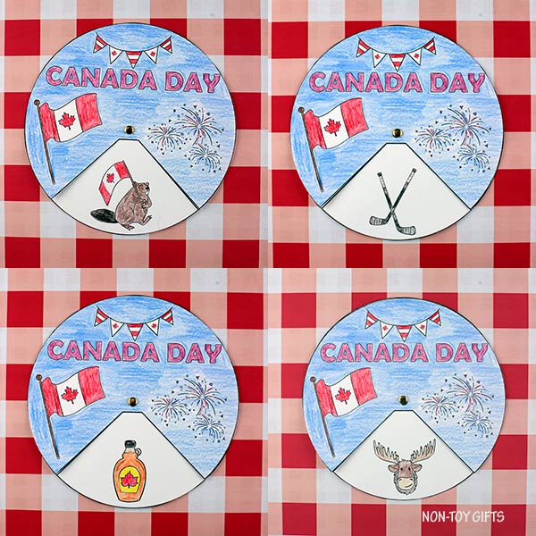 Canada Day Craft - Coloring Wheel – Non-Toy Gifts