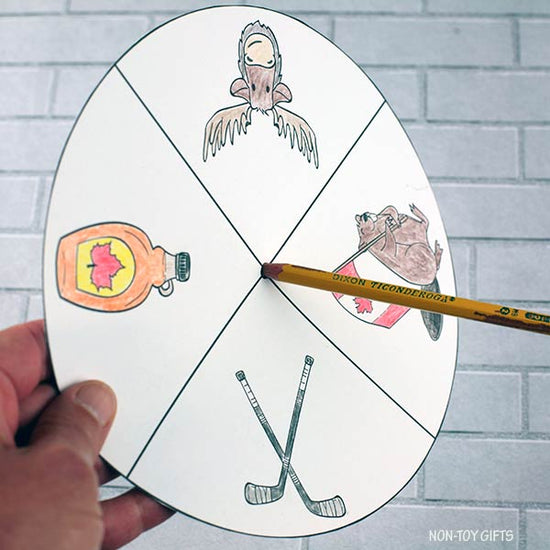 Canada Day Craft - Coloring Wheel – Non-Toy Gifts