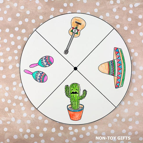 Cinco de Mayo Spinner Coloring Craft – Non-Toy Gifts