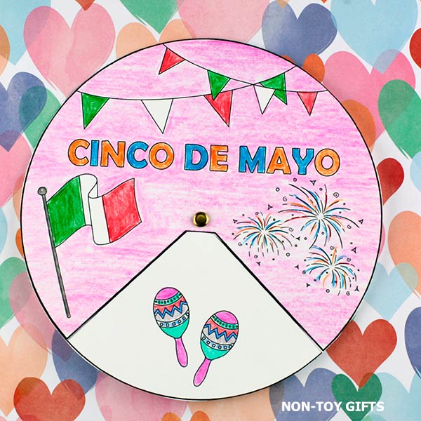 Cinco de Mayo Spinner Coloring Craft – Non-Toy Gifts