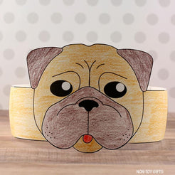 Dog Paper Hat - Farm Animal Headband - Coloring Craft Activity – Non ...