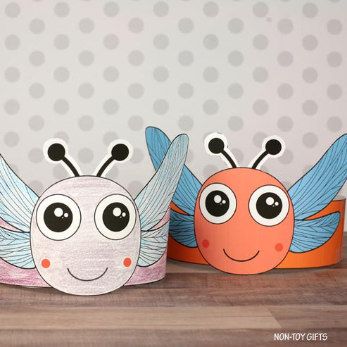 4-Insect Headband Bundle: Bee, Butterfly, Ladybug and Dragonfly – Non ...