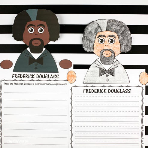 Frederick Douglass Color and Write Craft – Non-Toy Gifts