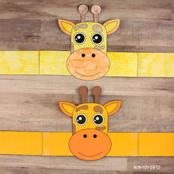 Giraffe Paper Hat- Zoo Animal Coloring Crown - Jungle Animal Headband ...