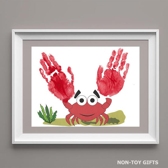 Handprint Crab Art Project – Non-Toy Gifts