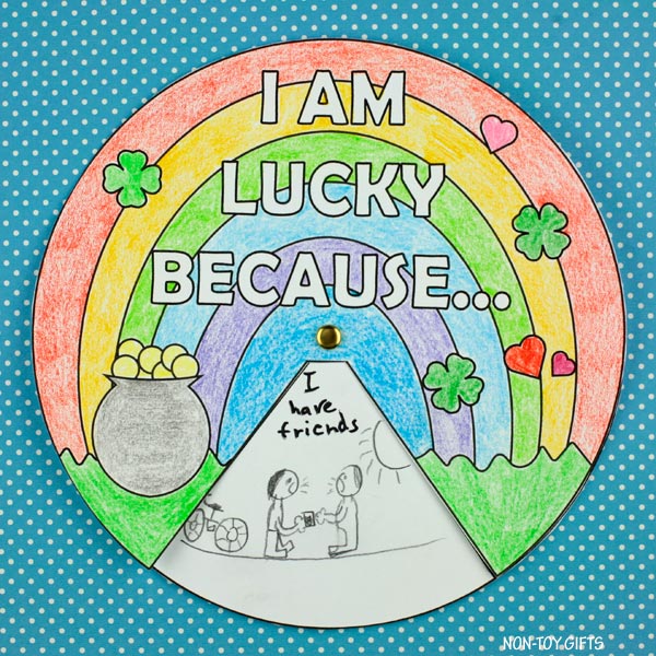 I Am Lucky Because Craft Printable – St. Patrick’s Day Writing Activit ...