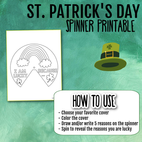 I Am Lucky Because Craft Printable – St. Patrick’s Day Writing Activit ...