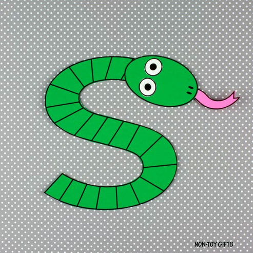 Letter S Craft - S is for Snake- Uppercase Letter S – Non-Toy Gifts