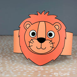 Lion Paper Hat - Zoo Animal Craft - Jungle Animal Coloring Activity ...
