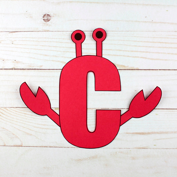 Letter C Craft - C is for Crab- Uppercase Letter C – Non-Toy Gifts