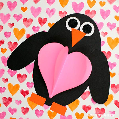Shape Penguin with 3D Heart – Non-Toy Gifts