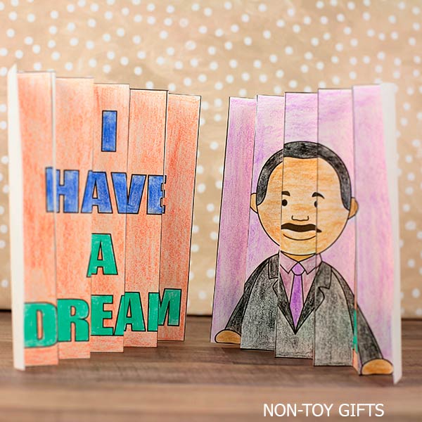 MLK Jr. Agamograph Craft Printable – Non-Toy Gifts