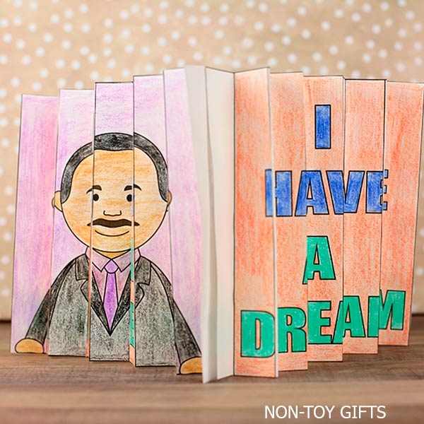 MLK Jr. Agamograph Craft Printable – Non-Toy Gifts