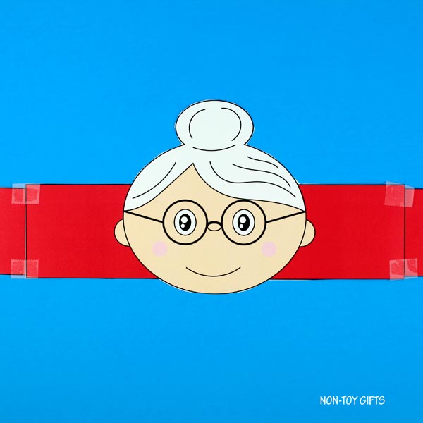 Mrs. Claus Headband Craft Printable for Kids – Christmas Paper Hat ...