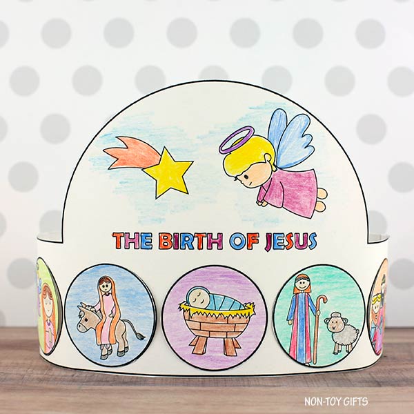 Nativity Craft Printable Bundle for Kids | Christmas Bible Activities ...