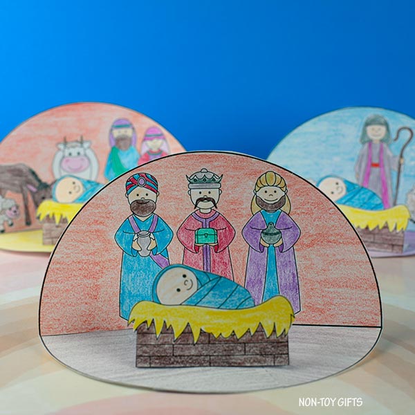 Nativity Craft Printable Bundle for Kids | Christmas Bible Activities ...