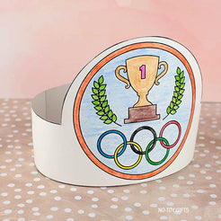 Classroom Olympics Winner Hat Craft Printable | Sports Day Trophy – Non ...