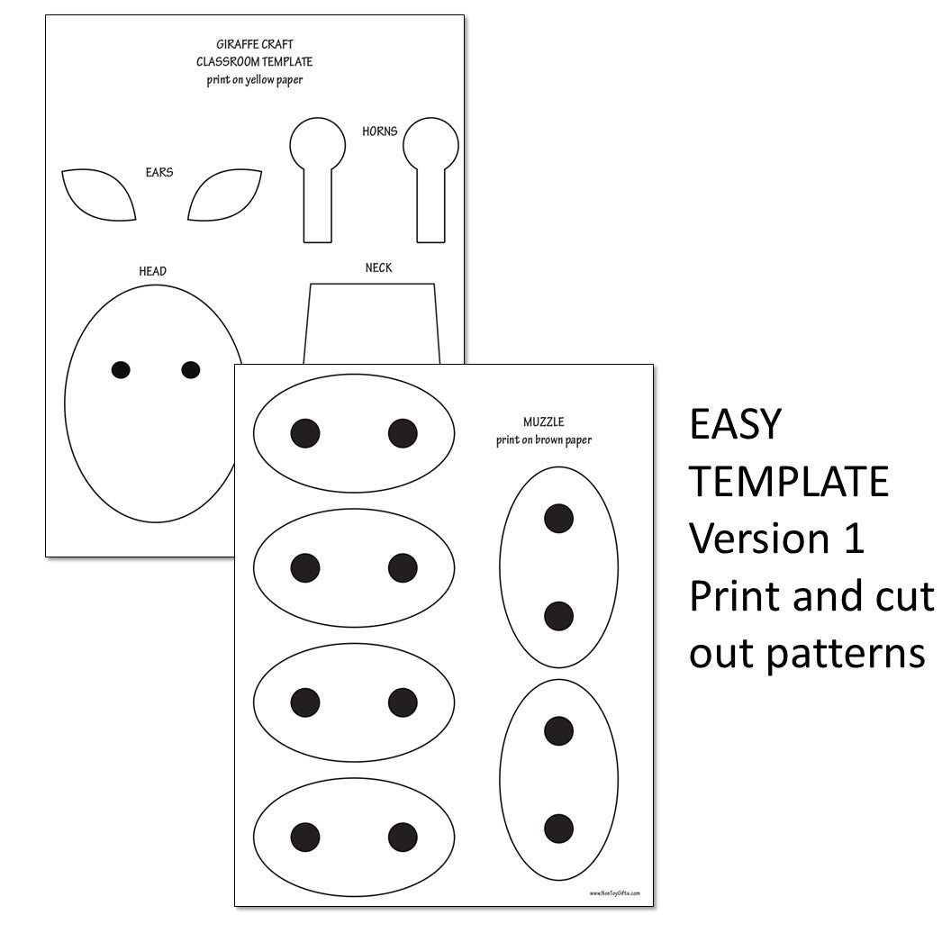 Giraffe Craft - ZOO Animal Craft- Jungle Animal Craft - Torn Paper Ani ...