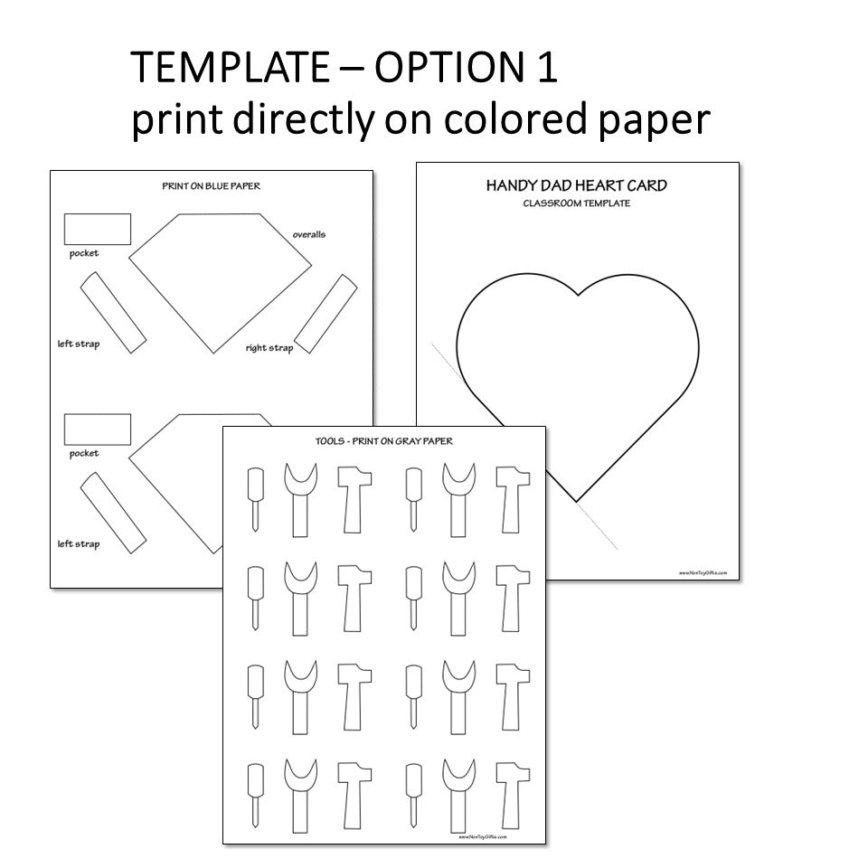 Father's Day Card - Handy Dad Heart Card – Non-Toy Gifts