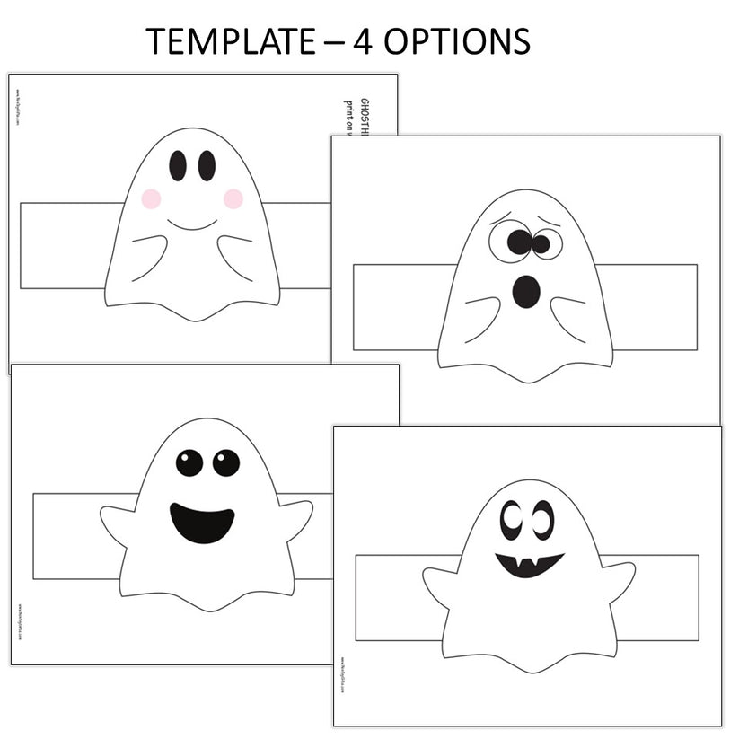 Halloween Ghost Paper Hats – Non-Toy Gifts