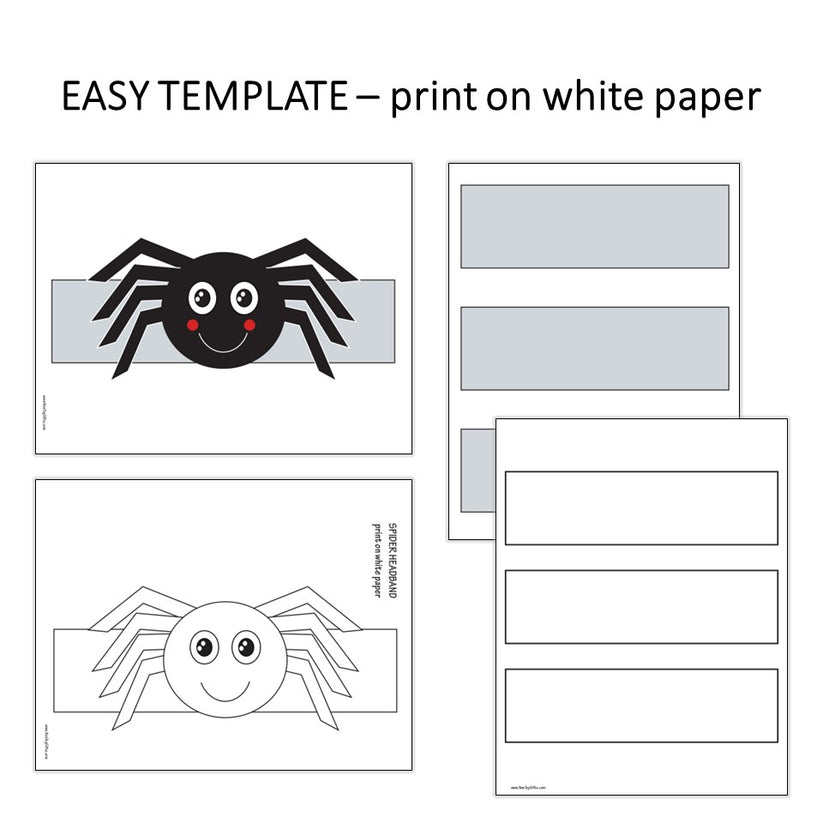 Spider Paper Hat - Halloween Coloring Crown – Non-Toy Gifts