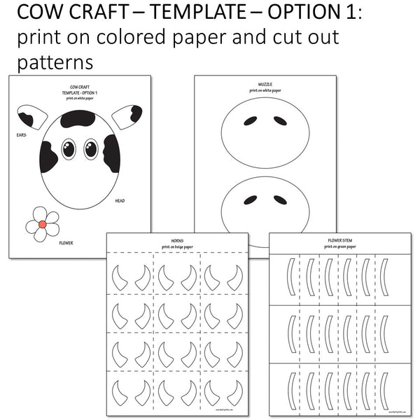 Cow Craft - Farm Animal Craft for Kids – Non-Toy Gifts