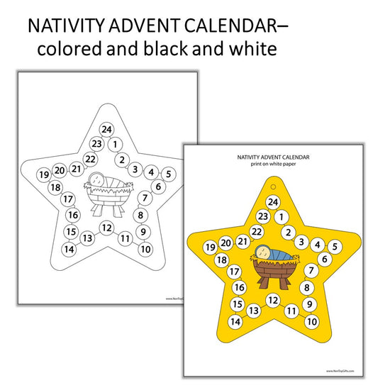 Nativity Advent Calendar – Non-Toy Gifts