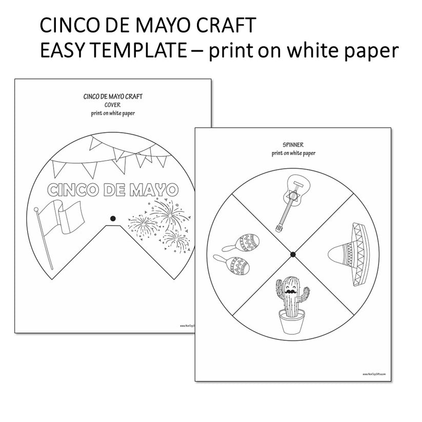 Cinco de Mayo Spinner Coloring Craft – Non-Toy Gifts