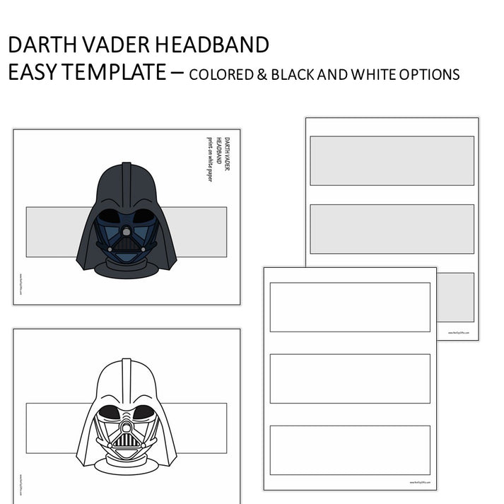 Darth Vader Headband - Star Wars Coloring Crown – Non-Toy Gifts