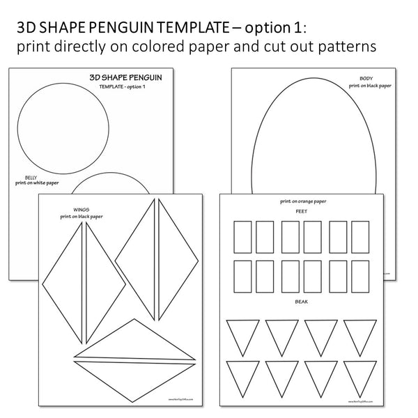 3D Shape Penguin Craft – Non-Toy Gifts