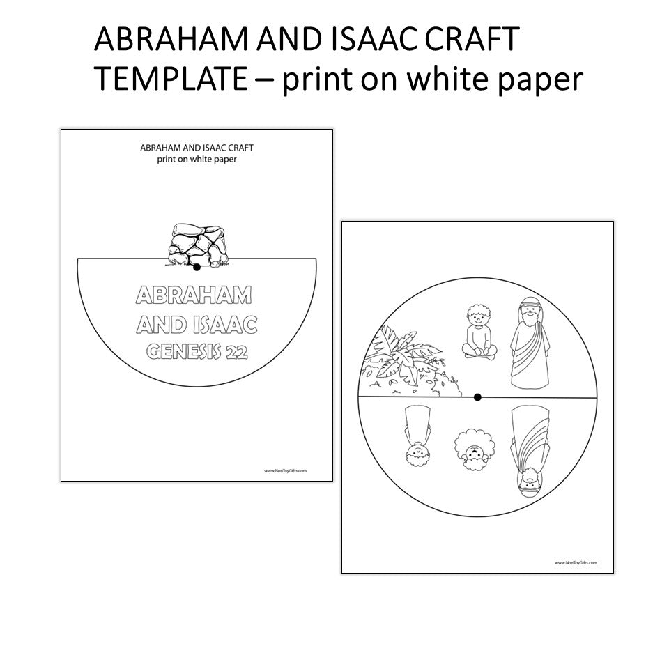 Abraham and Isaac Bible Story - Sunday School Craft - Coloring Activit ...