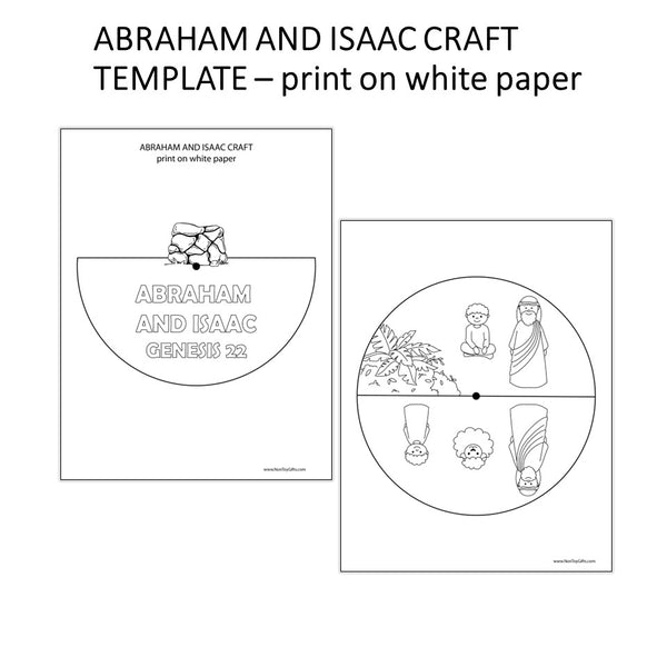 Abraham and Isaac Bible Story - Sunday School Craft - Coloring Activit ...
