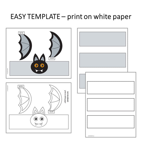 Bat Paper Hat - Halloween Coloring Crown – Non-Toy Gifts