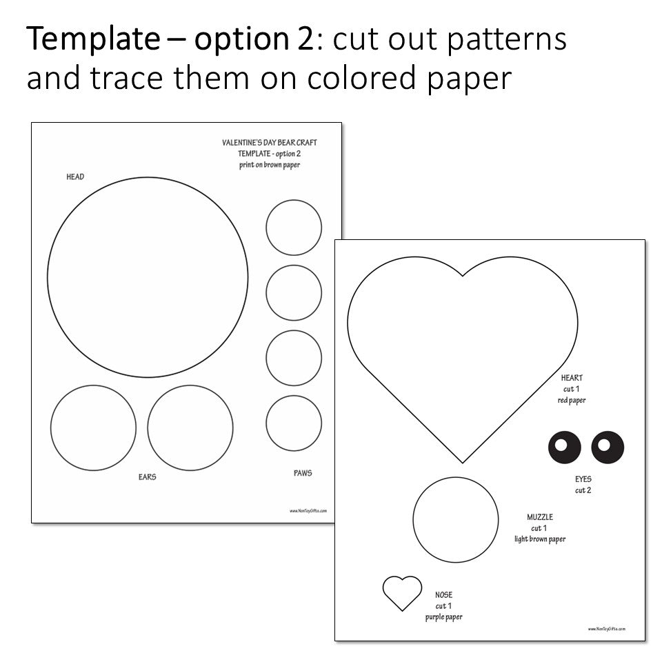 Valentine Bear With Heart Craft – Non-Toy Gifts