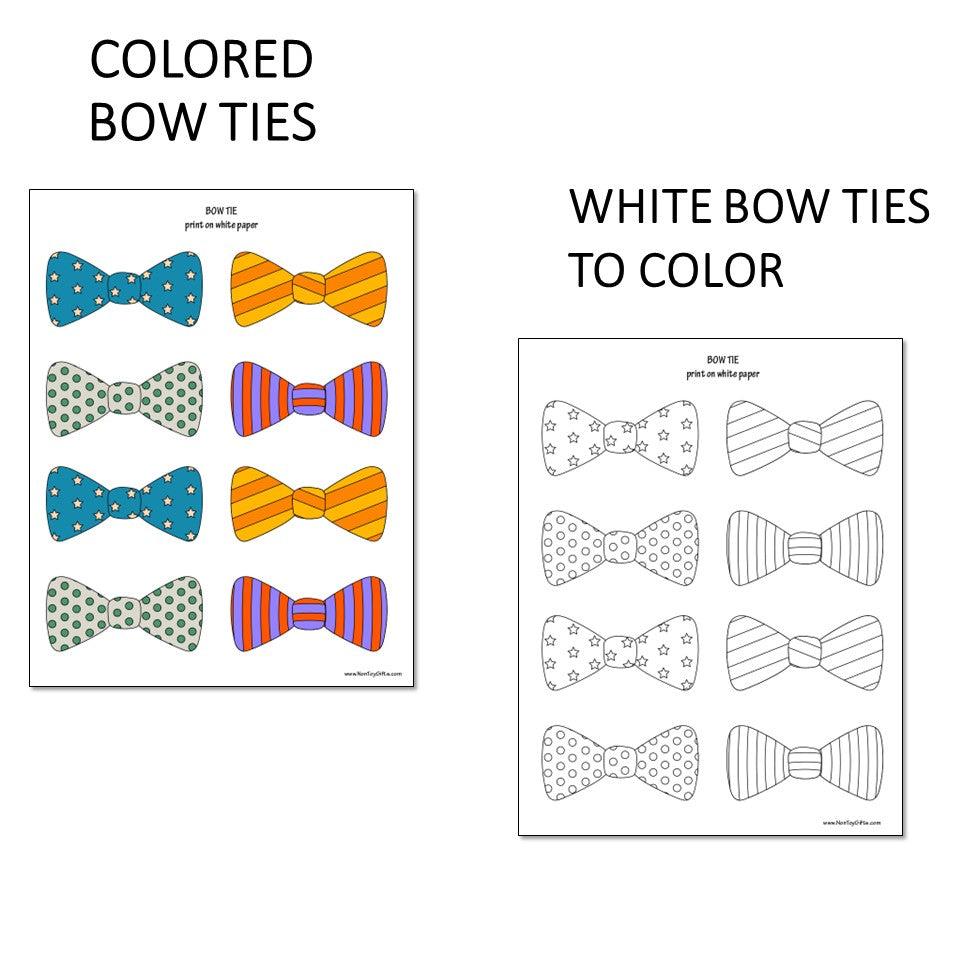 Father's Day Card - Bow Tie Heart Card for Dad and Grandpa – Non-Toy Gifts