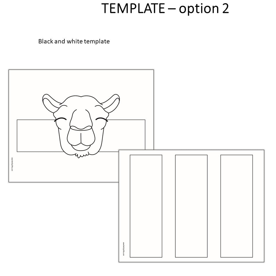 Camel Paper Hat Craft - Desert Animal Coloring Crown – Non-Toy Gifts