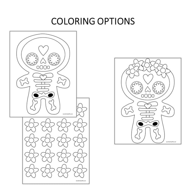 Day of the Dead Craft - Dia de los Muertos Skeleton Activity – Non-Toy ...