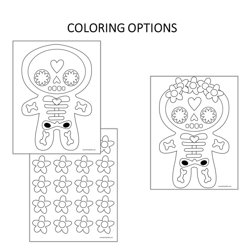 Day of the Dead Craft - Dia de los Muertos Skeleton Activity – Non-Toy ...
