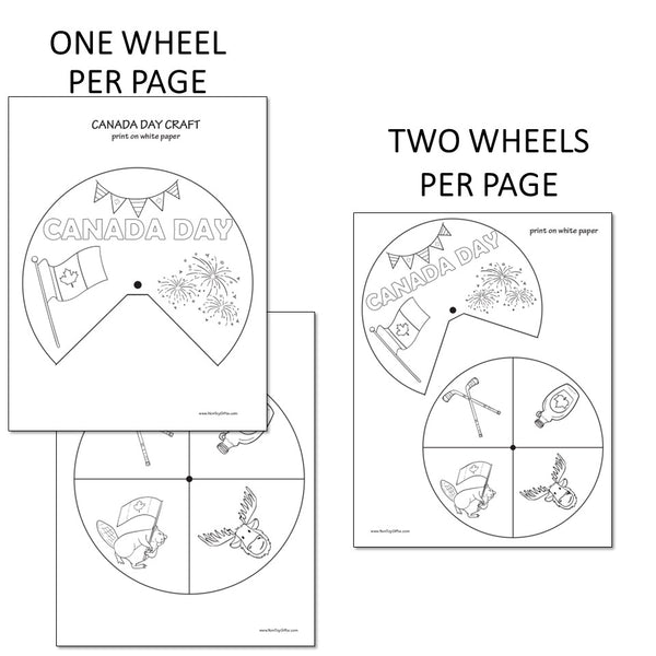 Canada Day Craft - Coloring Wheel – Non-Toy Gifts